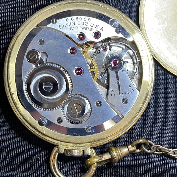 Elgin | Accessories | 93s Elgin Deluxe Ultra Thin Pocket Watch 17 ...